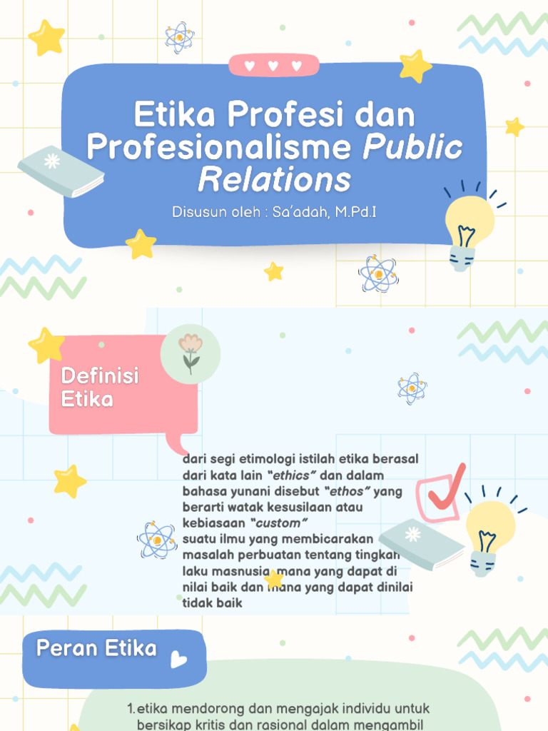 Etika Profesi Dan Profesionalisme Public Relations | PDF