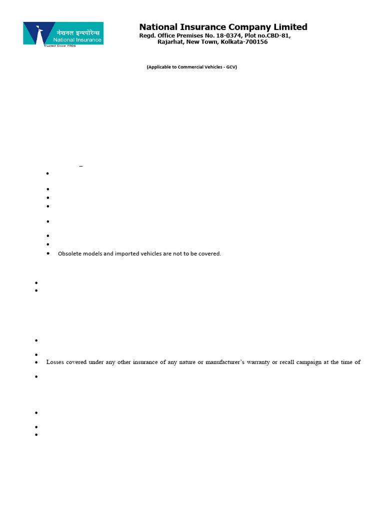 Prospectus GCV NDP | PDF | Insurance | Financial Risk