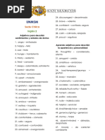 Adjetivos para Describir Sentimientos y Estados de Ánimo | PDF