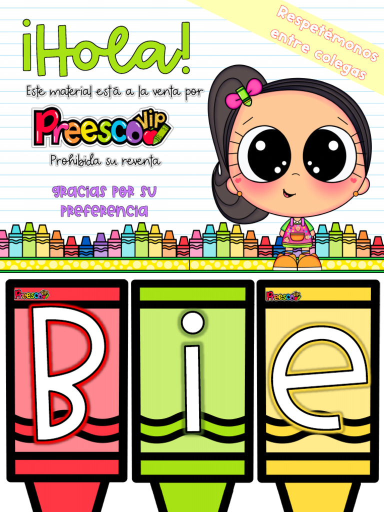 20 Banner Bienvenidos Kit Crayola | PDF