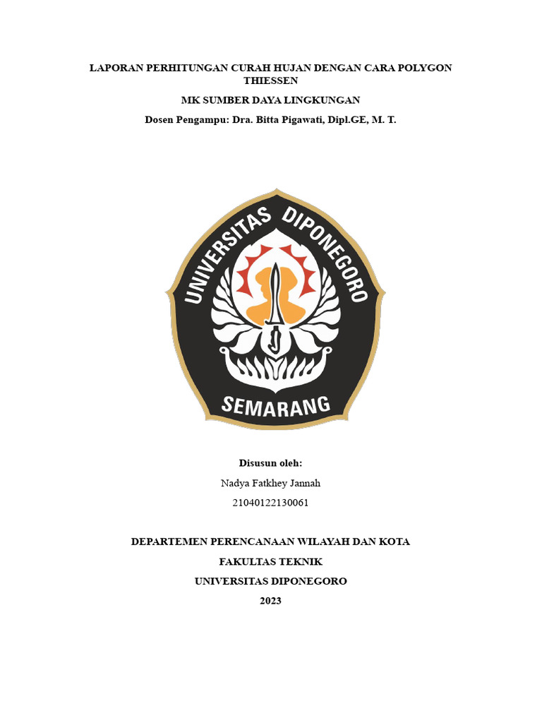 Perhitungan Curah Hujan dengan Polygon Thiessen | PDF