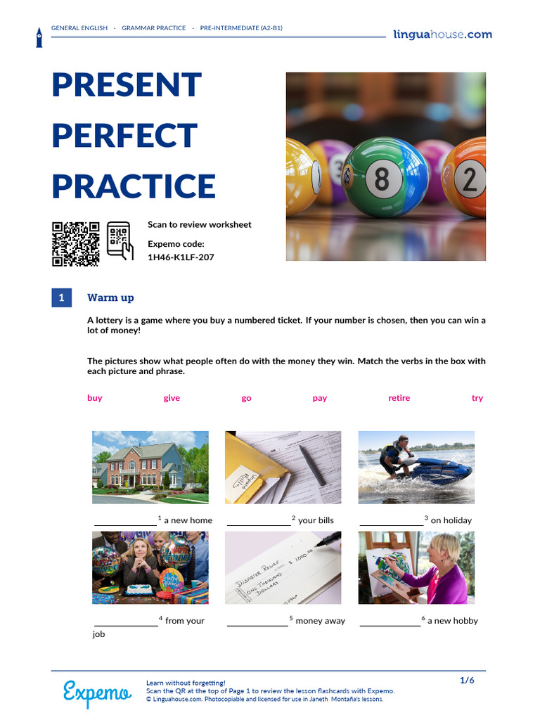Present Perfect Practice for A2 Learners | PDF | Verb | Linguistics