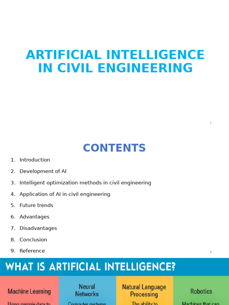 AI Applications in Civil Engineering | PDF | Artificial Intelligence ...