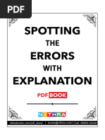 Class 9 Error Correction Exercises | PDF