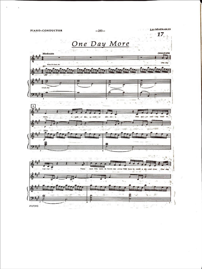 One Day More | PDF