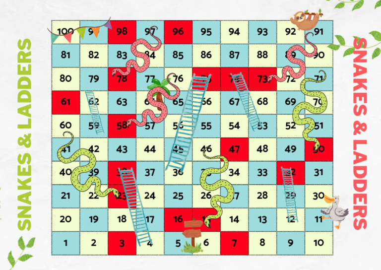Jeu de société : Serpents et Échelles | PDF