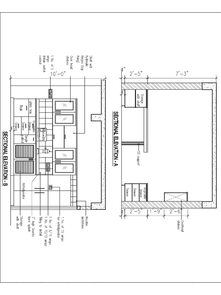 Sectional Elevation - 1 | PDF