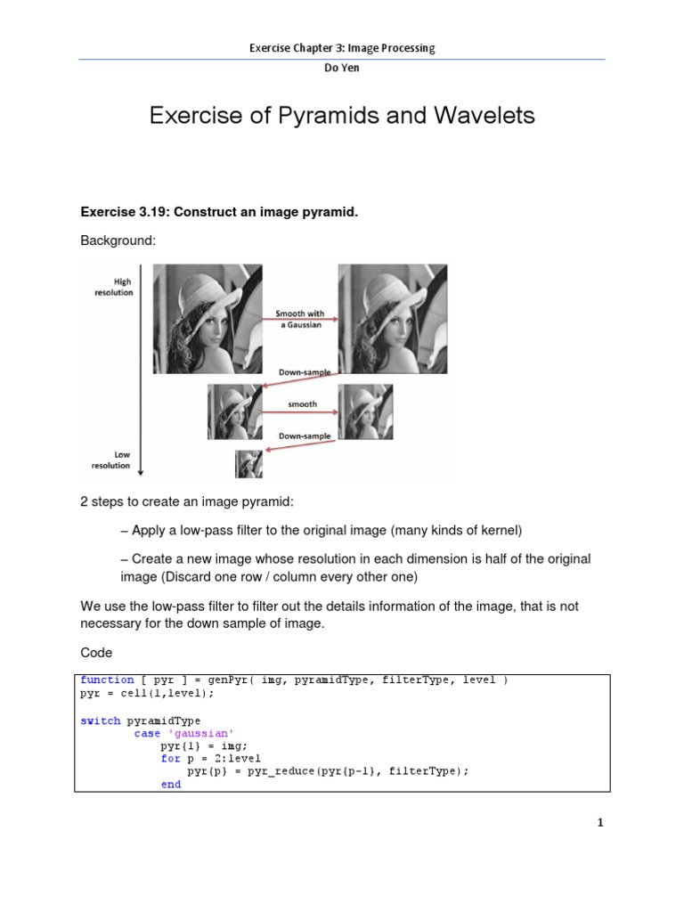 Pyramid and Pyramid Blending | PDF | Digital Signal Processing ...