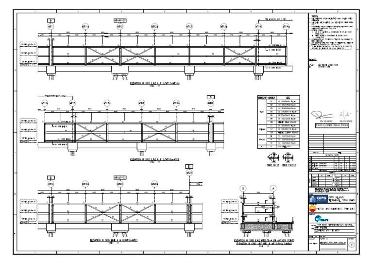 Hqsm12-c02-505-006-A1 - C Main Trestle Elevation Mt11 To Mt21 | PDF