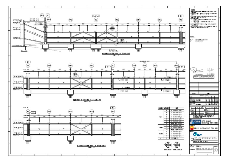Hqsm12-c02-505-005-A1 - D Main Trestle Elevation Mt1 To Mt11 | PDF