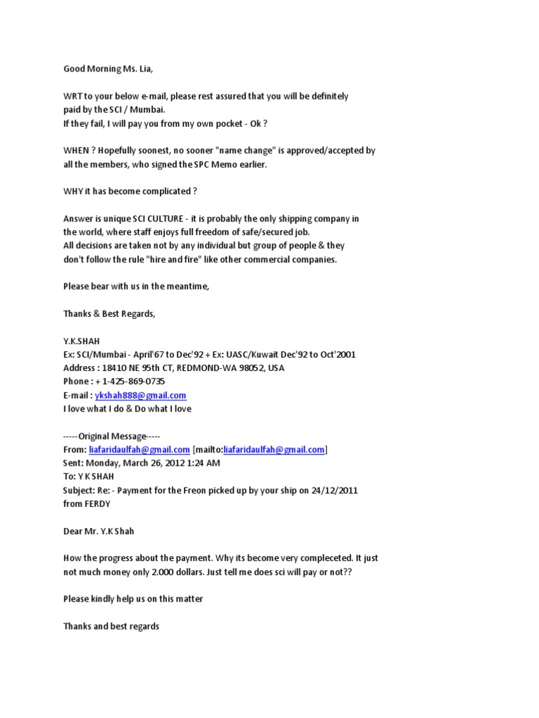 Good Morning Ms | PDF | Government | Business