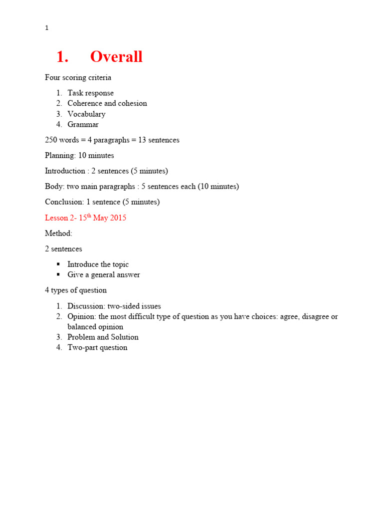Essay Writing Guide: Task Response Tips | PDF
