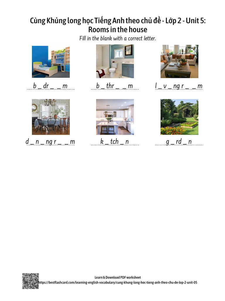Unit 5 - Rooms in The House 1 | PDF