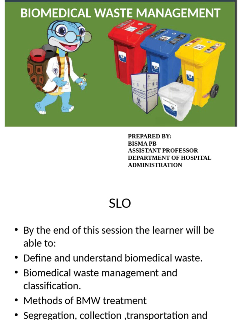 Biomedical Waste Classification Guide | PDF | Incineration | Landfill