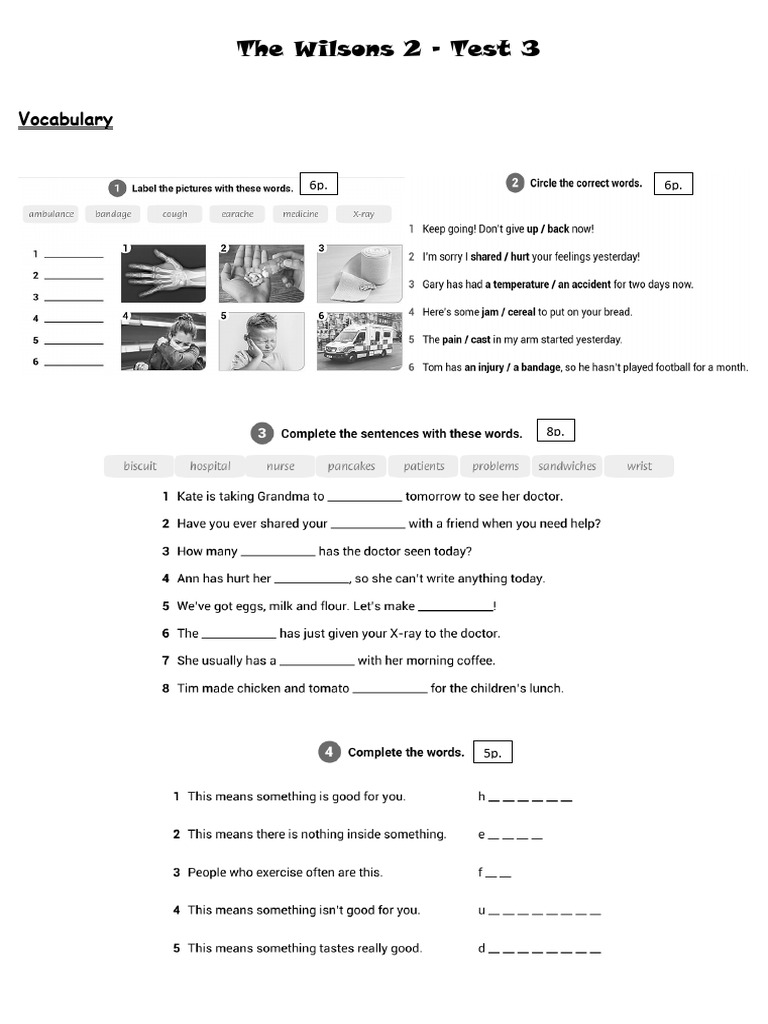 The Wilsons 2 - Test 3 | PDF