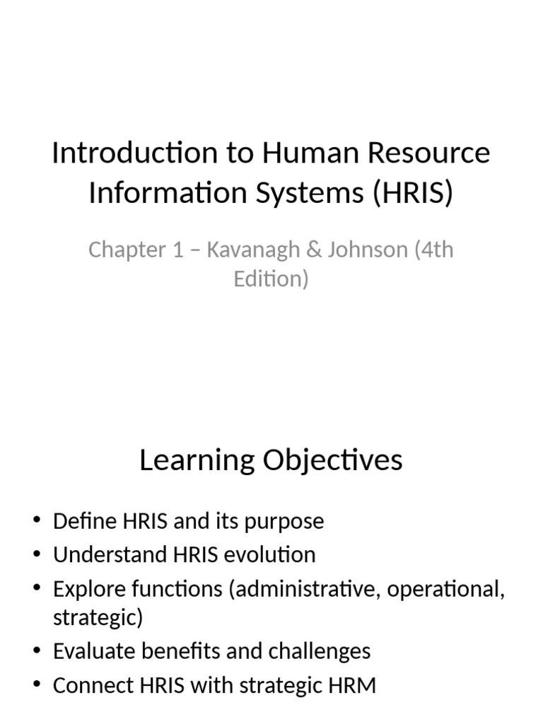 Understanding HRIS: Functions & Benefits | PDF | Human Resource ...