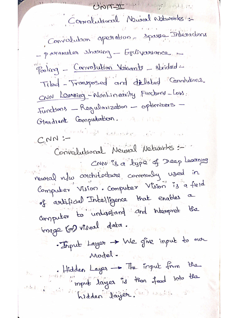 Unit 2 Deep Learning | PDF