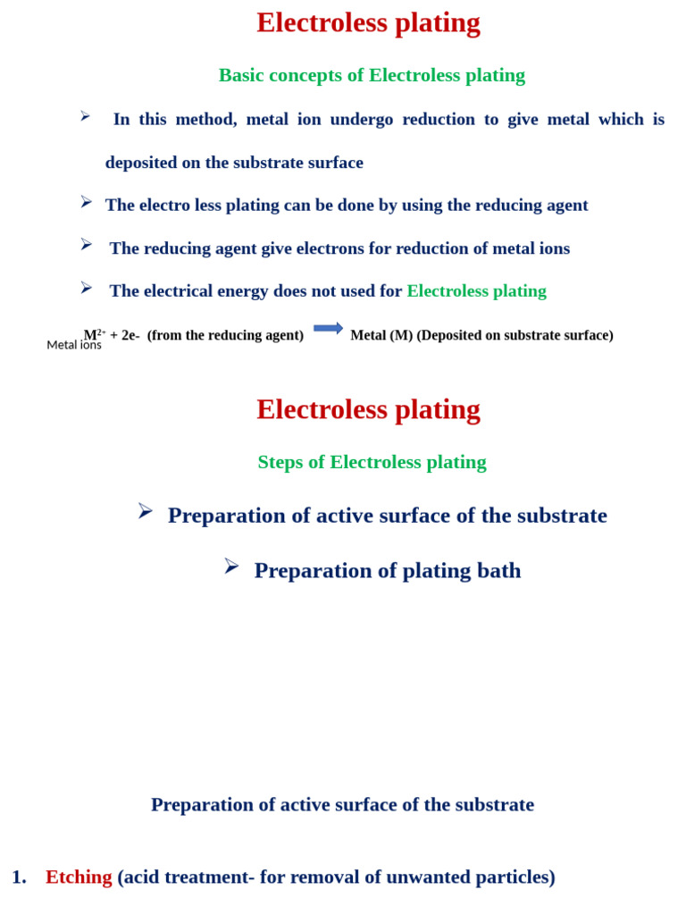 Electroless Plating Basics and Applications | PDF | Corrosion | Nickel