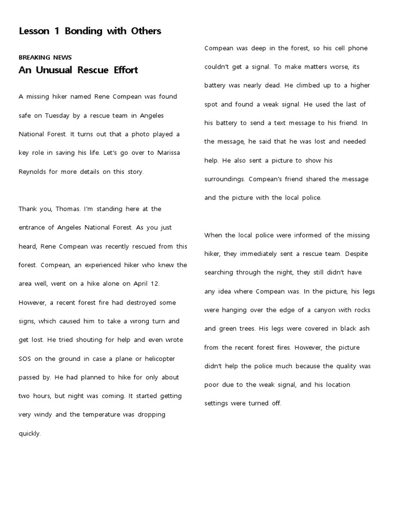 Lesson 1 Bonding With Others | PDF