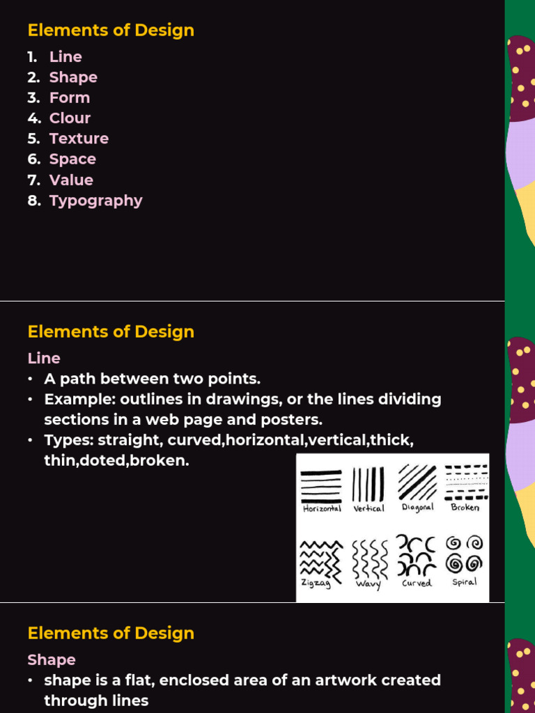 Elements and Principles of Designing | PDF | Composition (Visual Arts) | Shape