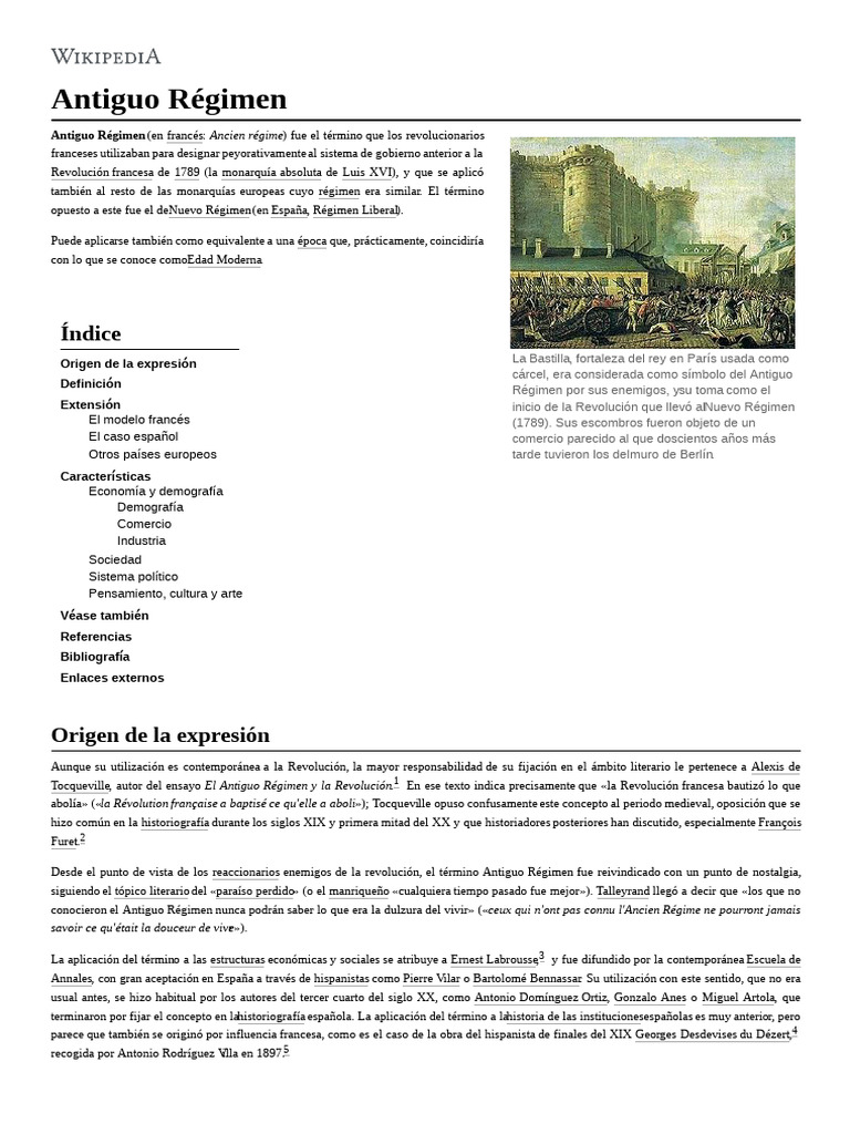 Antiguo Régimen: Definición y Contexto | PDF | Edades medias