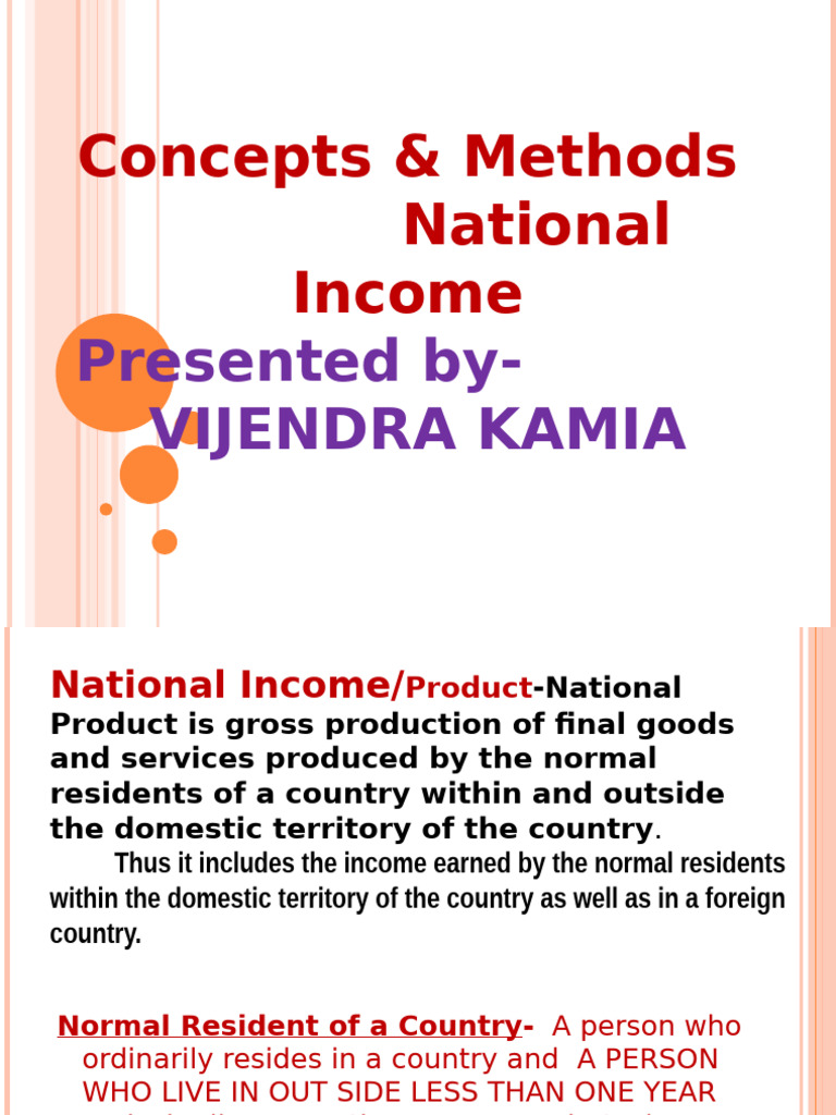 Understanding National Income Concepts | PDF | Gross Domestic Product ...