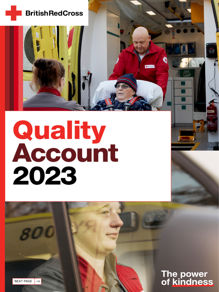 British Red Cross Quality Account 2023 - Accessible | PDF | Cost Of ...