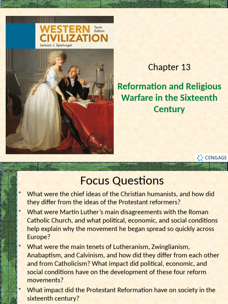 CH 13 Reformation and Wars Slides | PDF | Martin Luther | Anabaptism