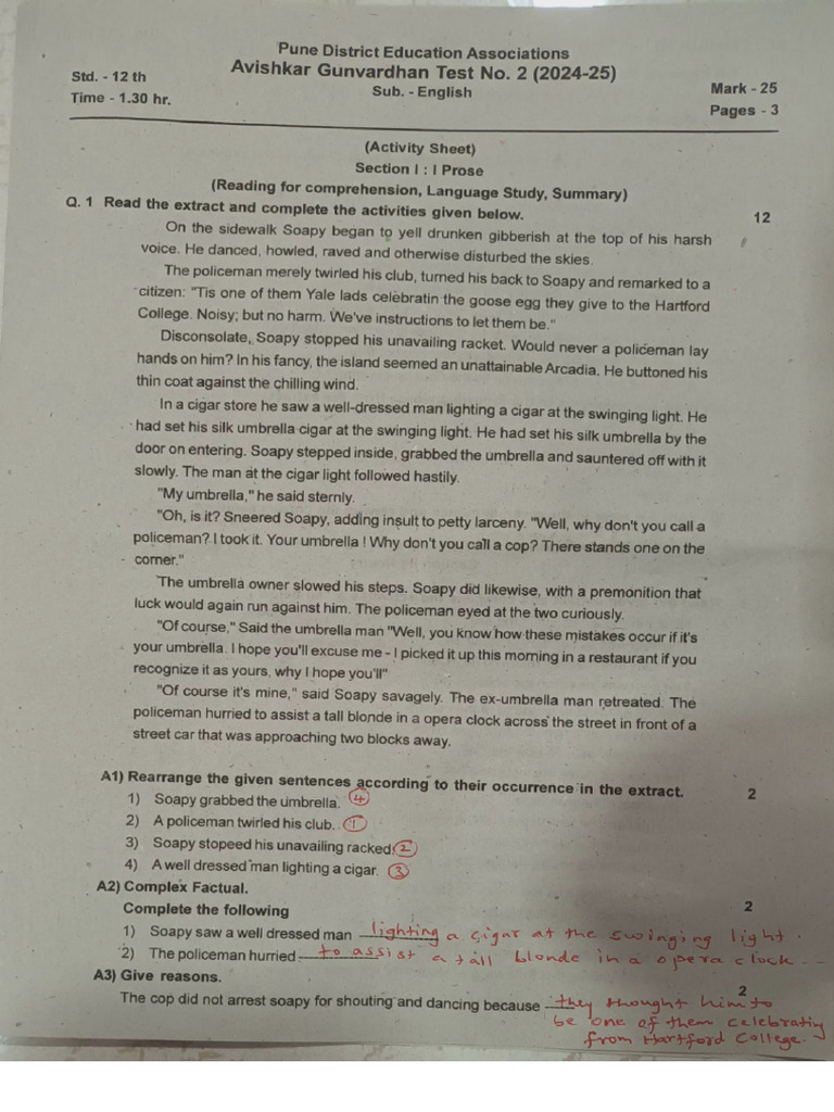 STD 12th Avishkar 2 Model Answer | PDF