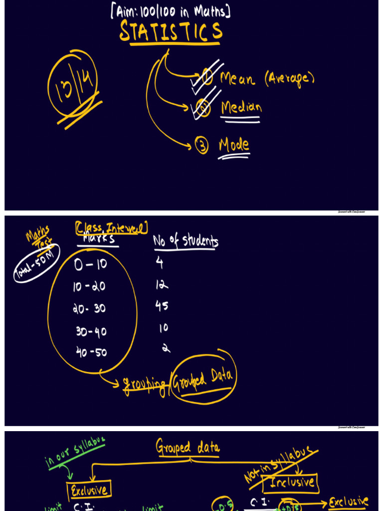 Class 10th Statistics One Shot | PDF