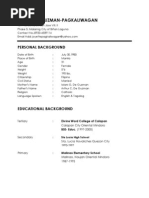 Curriculum Vitae | PDF | Tagalog Language | Philippines