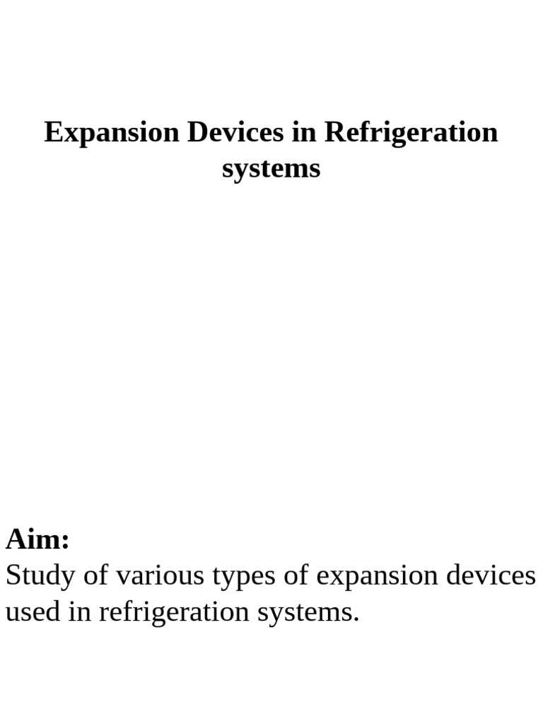Refri-Expansion Devices 1st Lab | PDF | Valve | Liquids