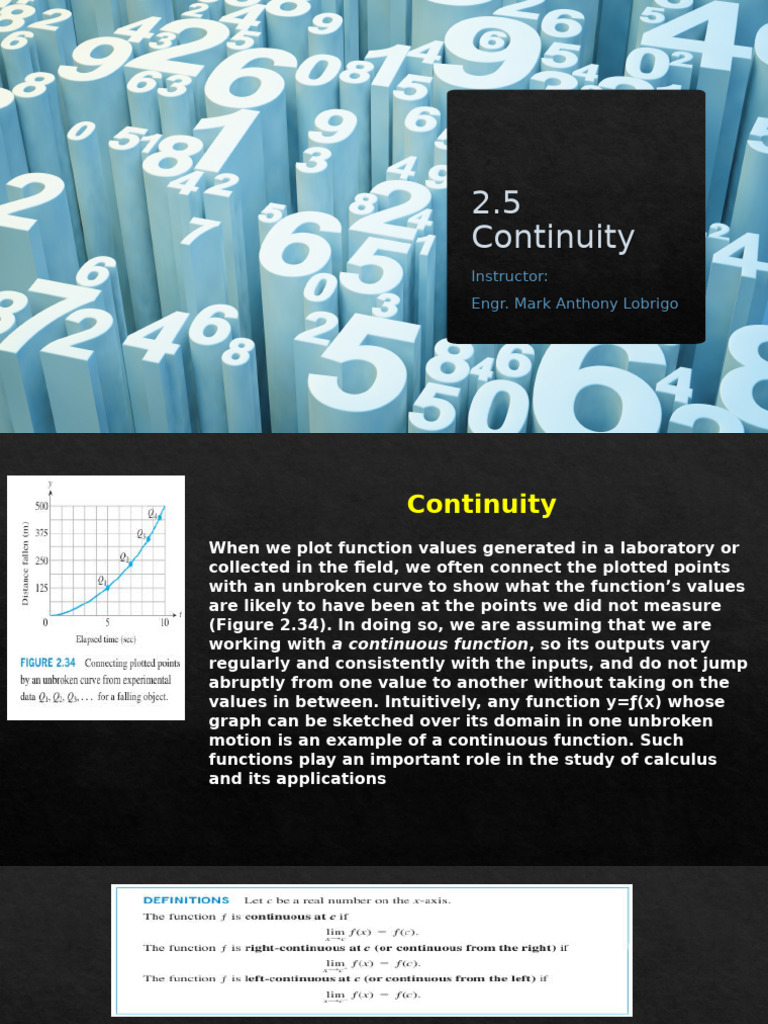 Understanding Continuity in Functions | PDF | Asymptote | Function ...