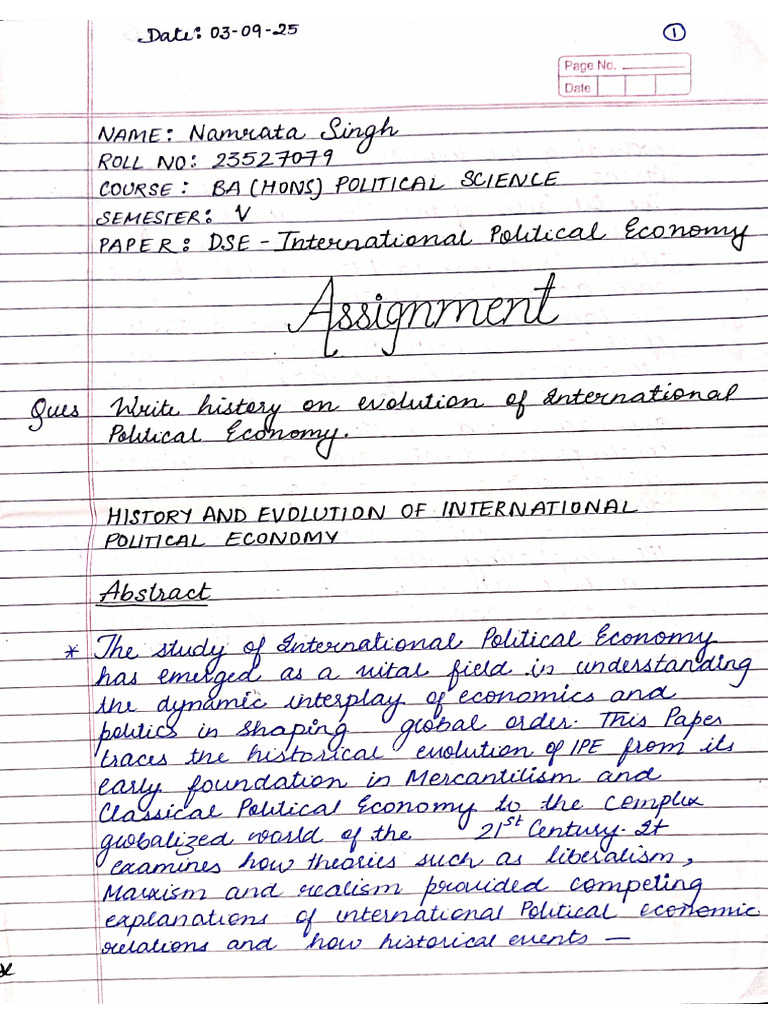 Namrata Singh 7079 IPE Assignment 1 | PDF