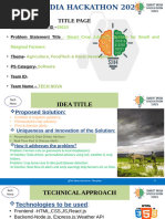 SIH 2025 Problem Statements Overview | PDF