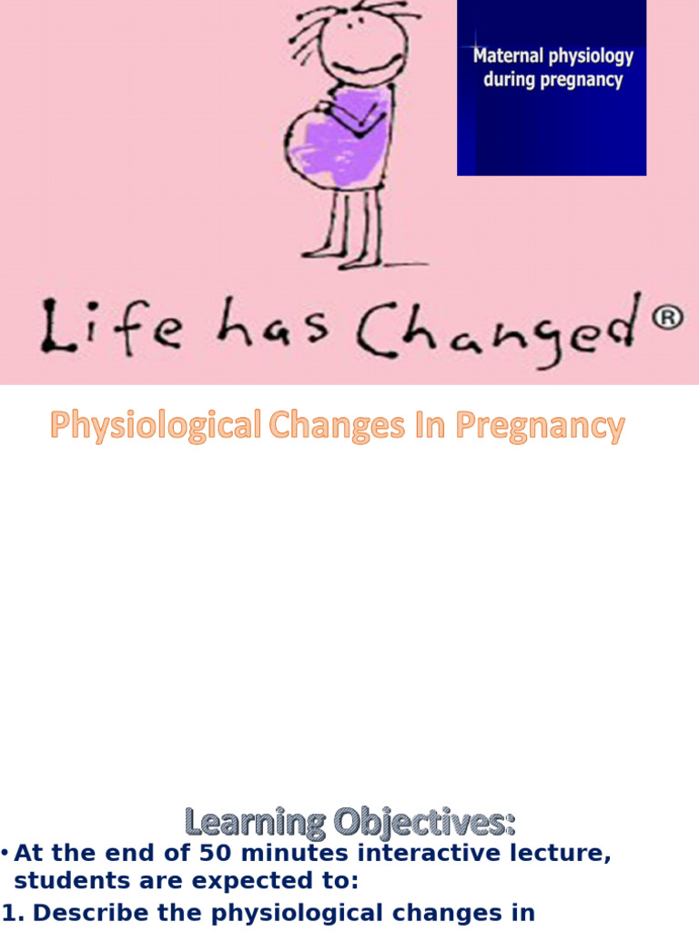 Pregnancy Physiological Changes Explained | PDF