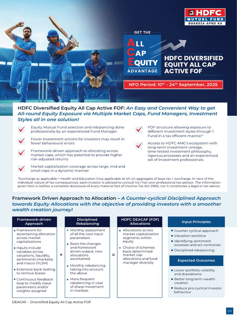 NFO Leaflet (2 Pager) - HDFC Diversified Equity All Cap Active FOF ...