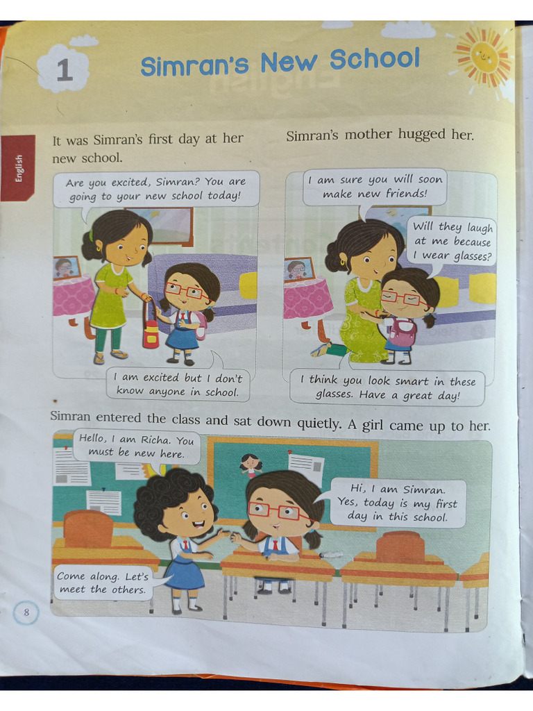 Simran's New School | PDF