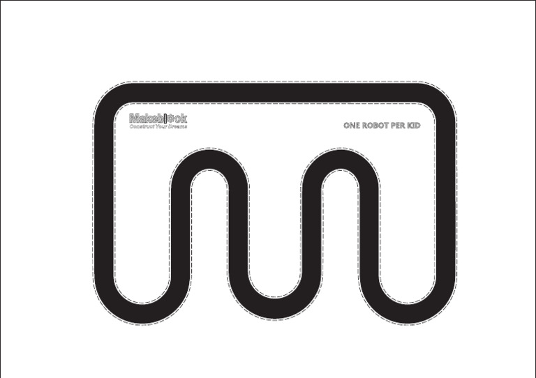 MBot Line Following Map - M Shaped A1 Size | PDF