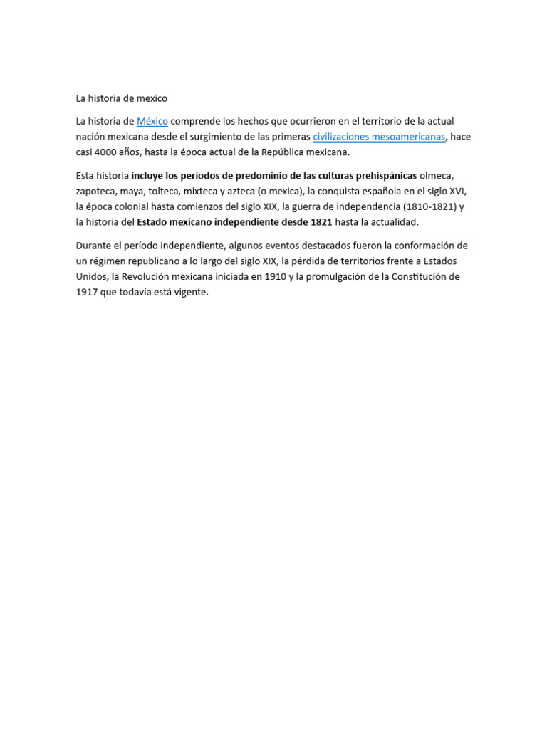 Historia completa de México | PDF