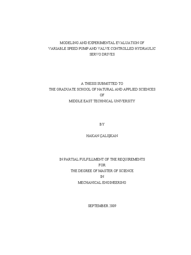 Coool Hydraulic System Design Thesis | PDF | Control System | Pump