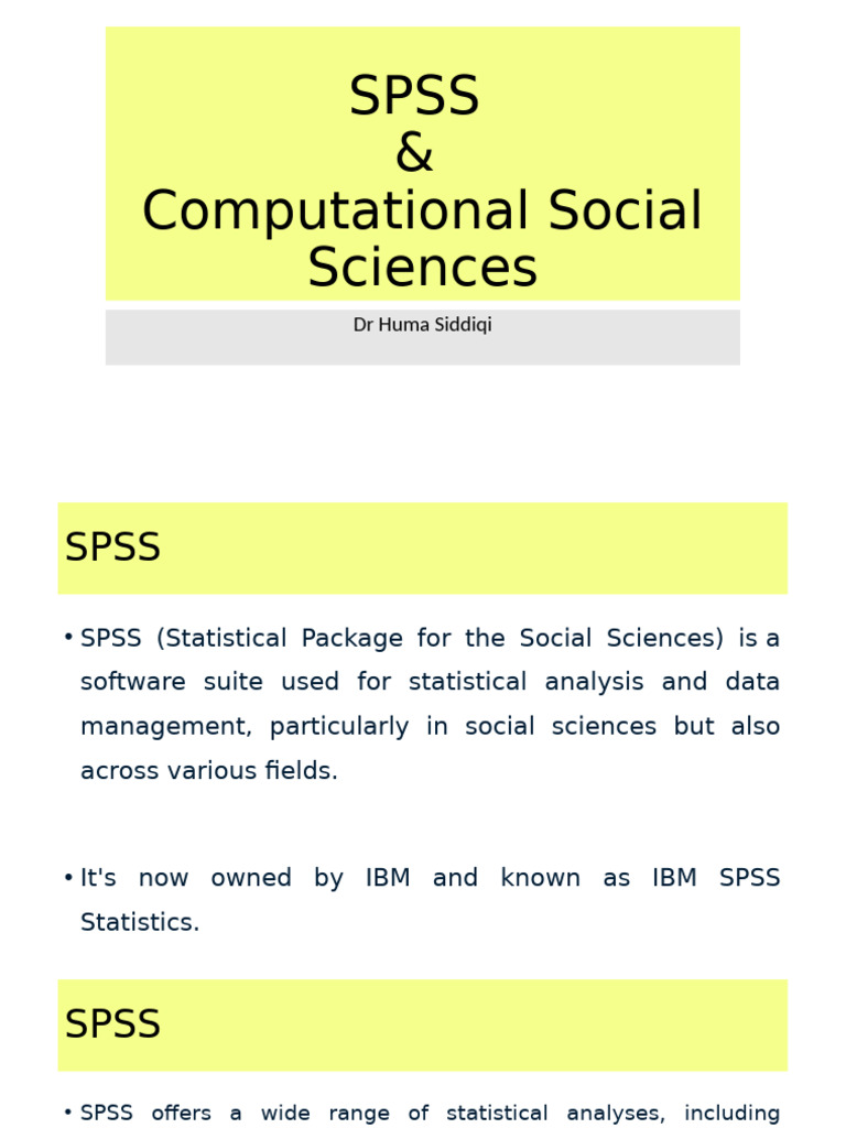 SPSS and Computational Social Sciences | PDF | Student's T Test ...