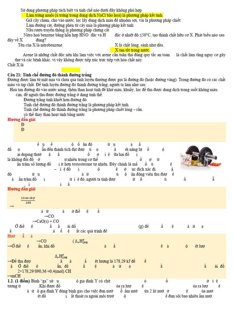Tong Hop Olympic KHTN Dap An M I | PDF