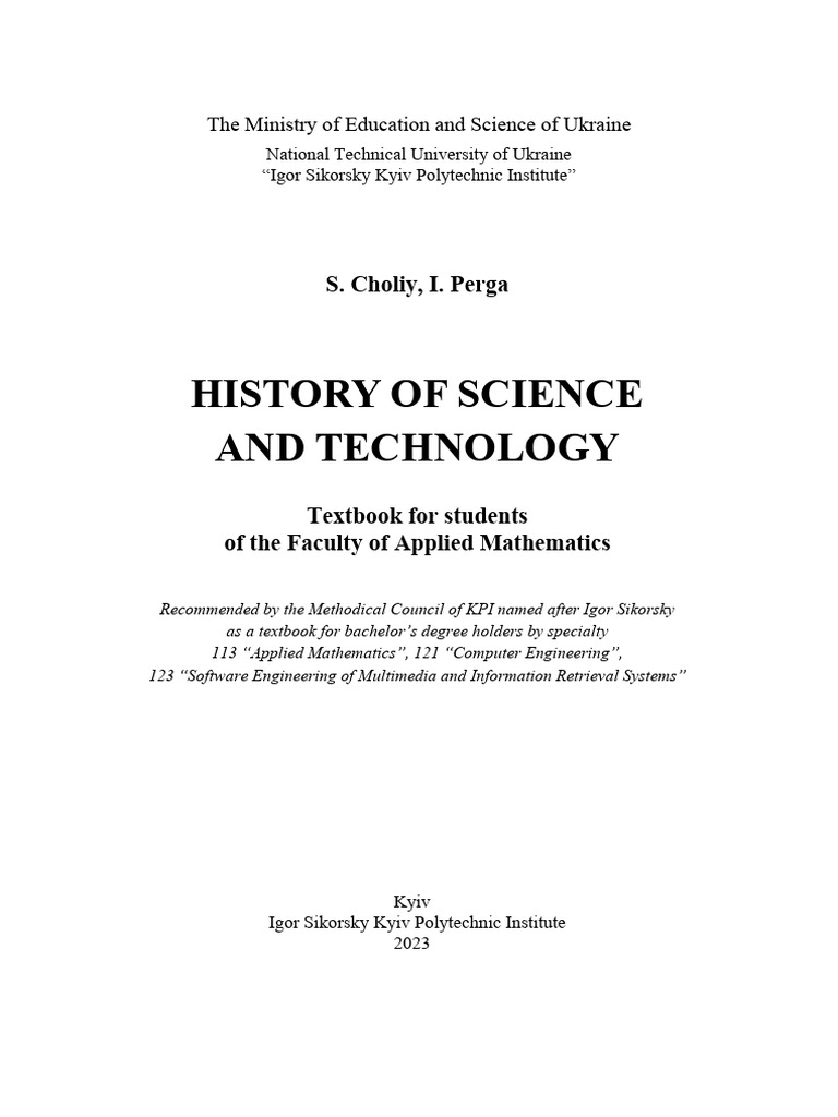 History of Science and Technology Textbook | PDF | Homo | Science