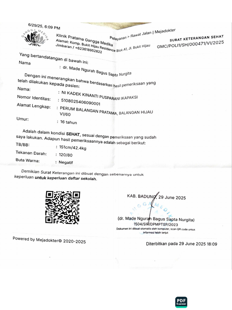 Keterangan Buta Warna | PDF