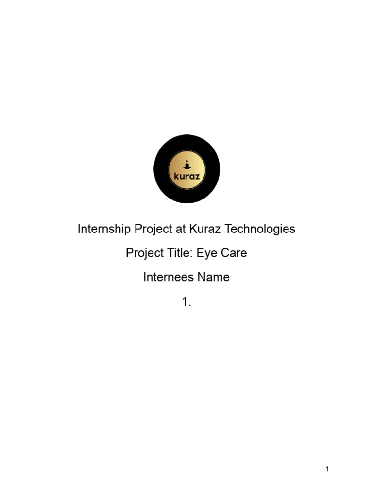 Internship Project at Kuraz Technologies | PDF | Login | Computing