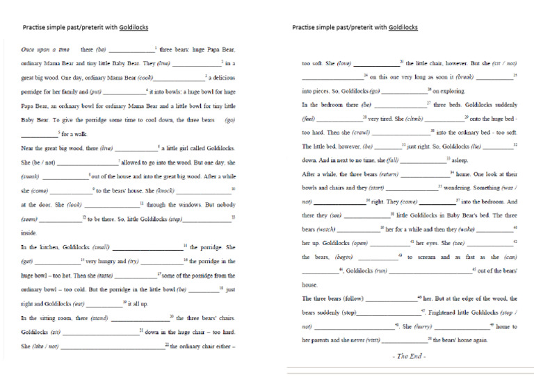 Goldilocks No Answers | PDF