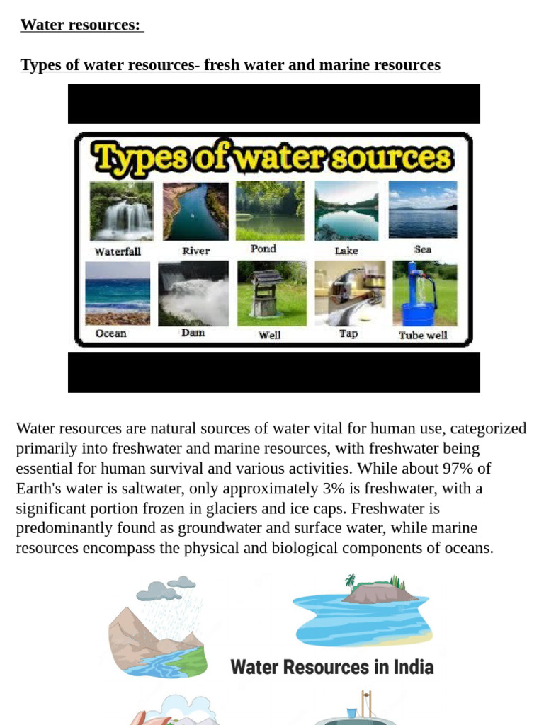 Unit-2 Water Resources | PDF | Fresh Water | Environmental Degradation
