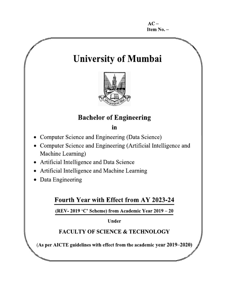 MU Sem7 Syllabus | PDF