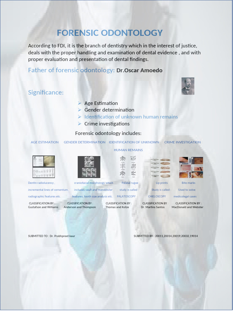 Forensic Odontology | PDF